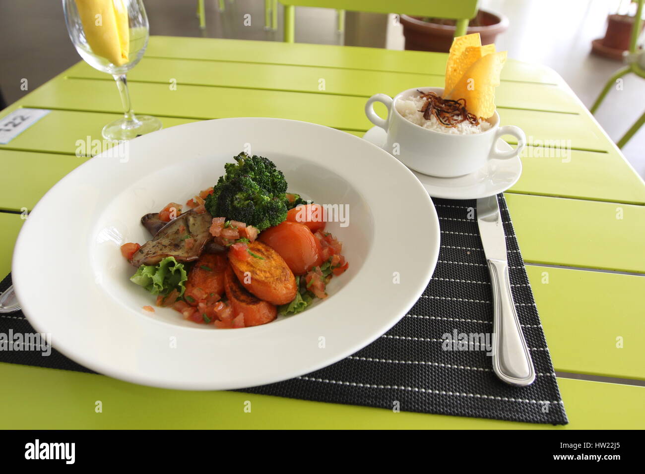 Restaurant menu. Dishes which give at restaurants. Salads, second ...