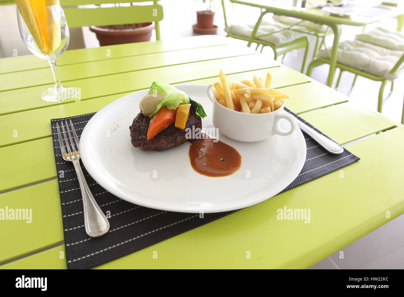 Restaurant menu. Dishes which give at restaurants. Salads, second ...