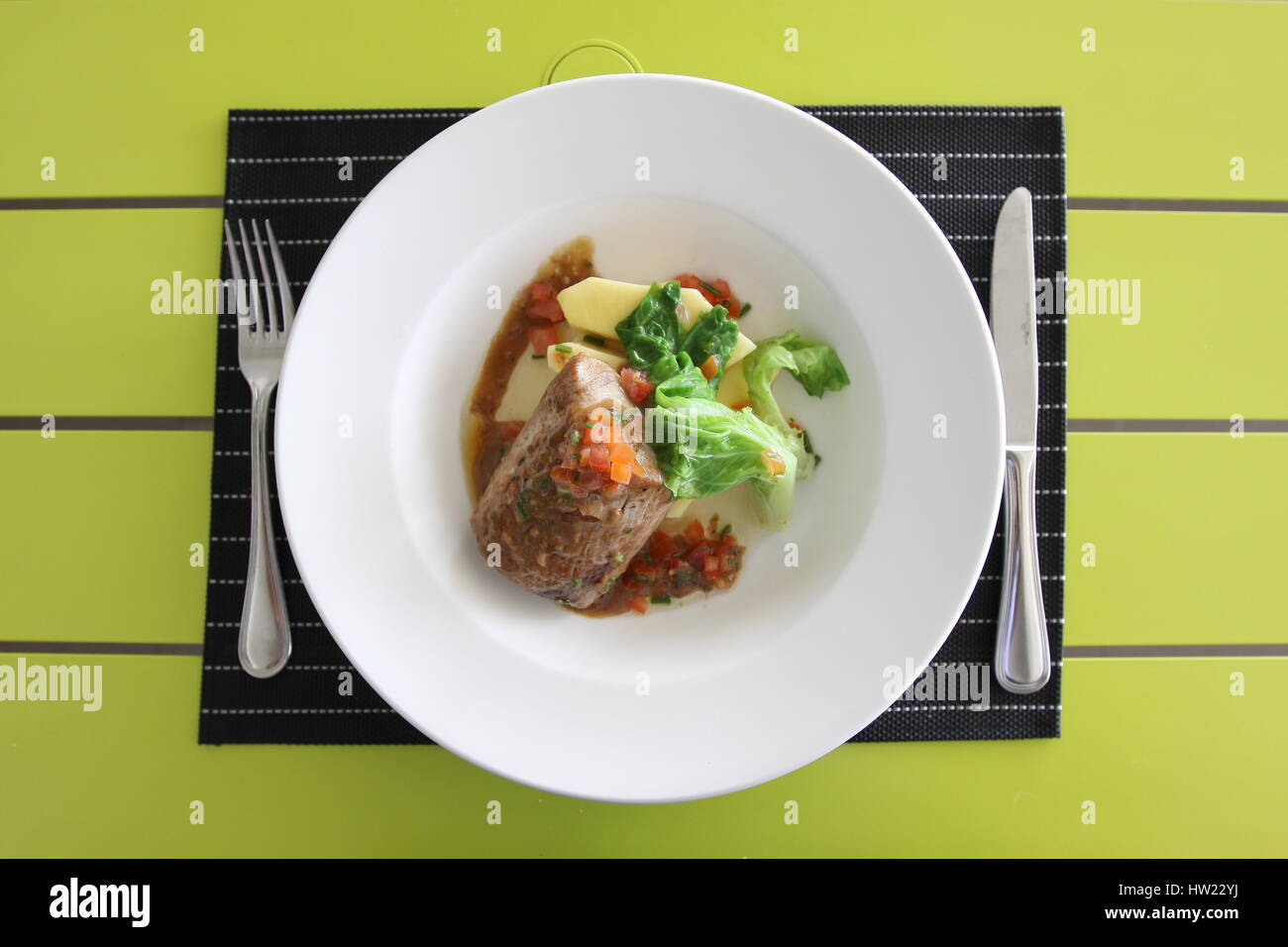 Restaurant menu. Dishes which give at restaurants. Salads, second ...