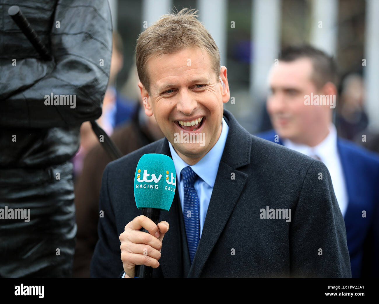 ITV Racing pundit Ed Chamberlin during St Patrick's Thursday of the ...