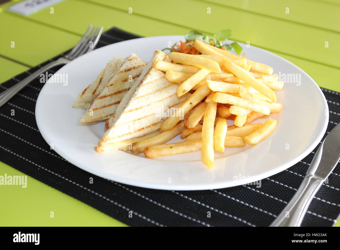 Restaurant menu. Dishes which give at restaurants. French fries Stock ...