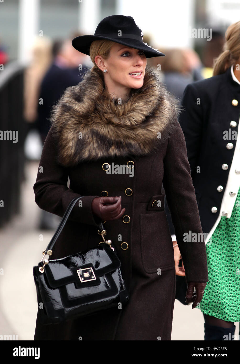 Zara Tindall during St Patrick's Thursday of the 2017 Cheltenham ...