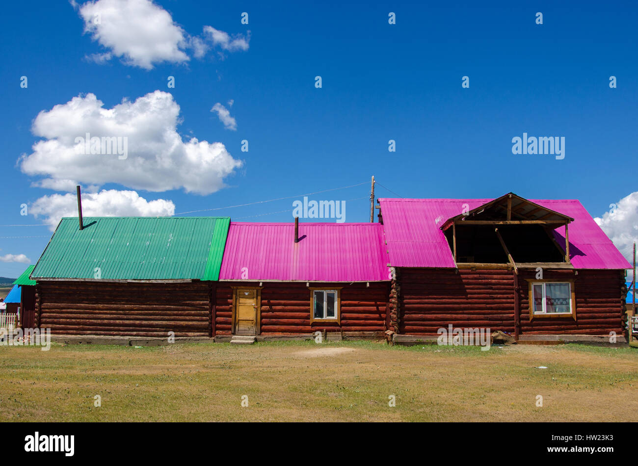 The Taiga House, Tsagaanuur, Mongolia Stock Photo - Alamy