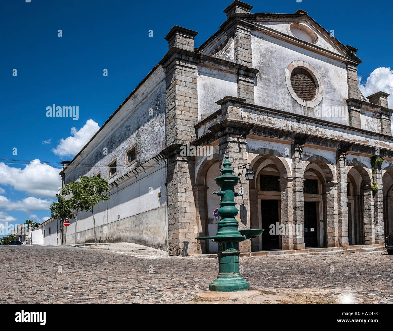 Portugal , Évora . Church of the Holy Spirit was built of stone and ...