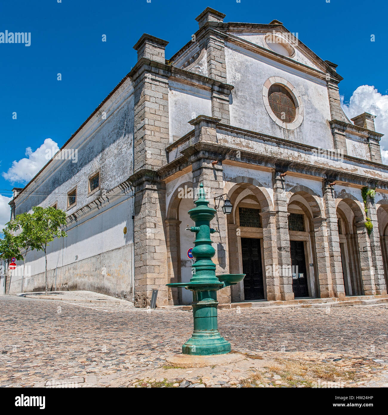 Portugal , Évora . Church of the Holy Spirit was built of stone and ...