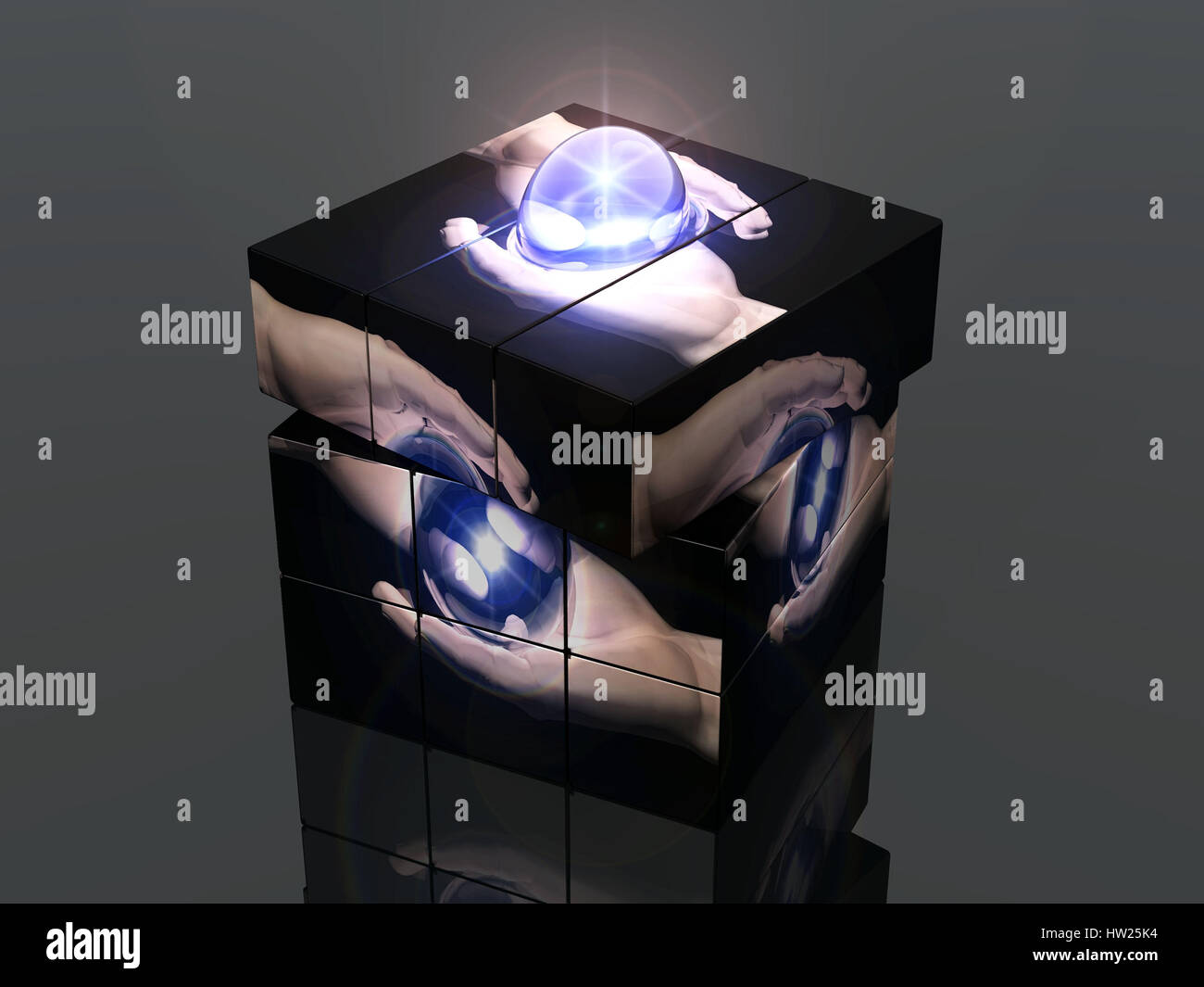 the hand box Stock Photo - Alamy