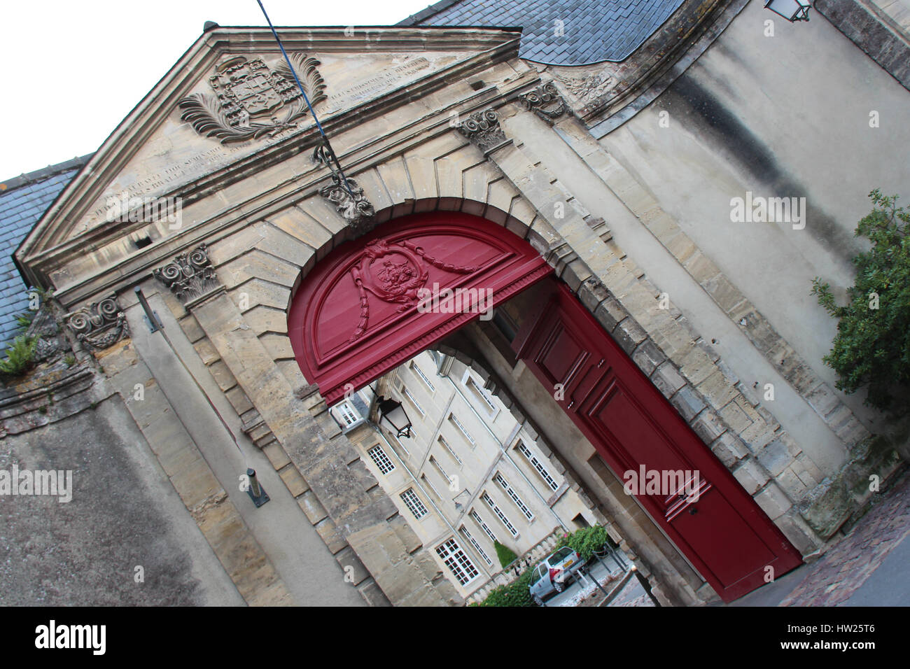 Gate of a historic building in Bayeux (France Stock Photo - Alamy