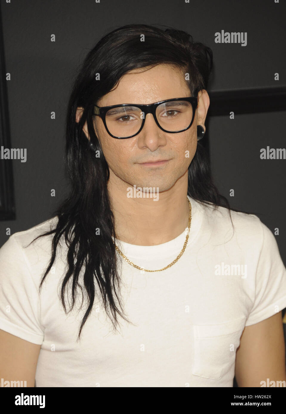 The 59th Annual Grammy Awards arrivals Featuring: Skrillex Where: Los ...