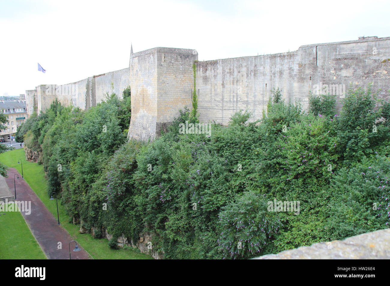 Medieval castle in Caen (France Stock Photo - Alamy