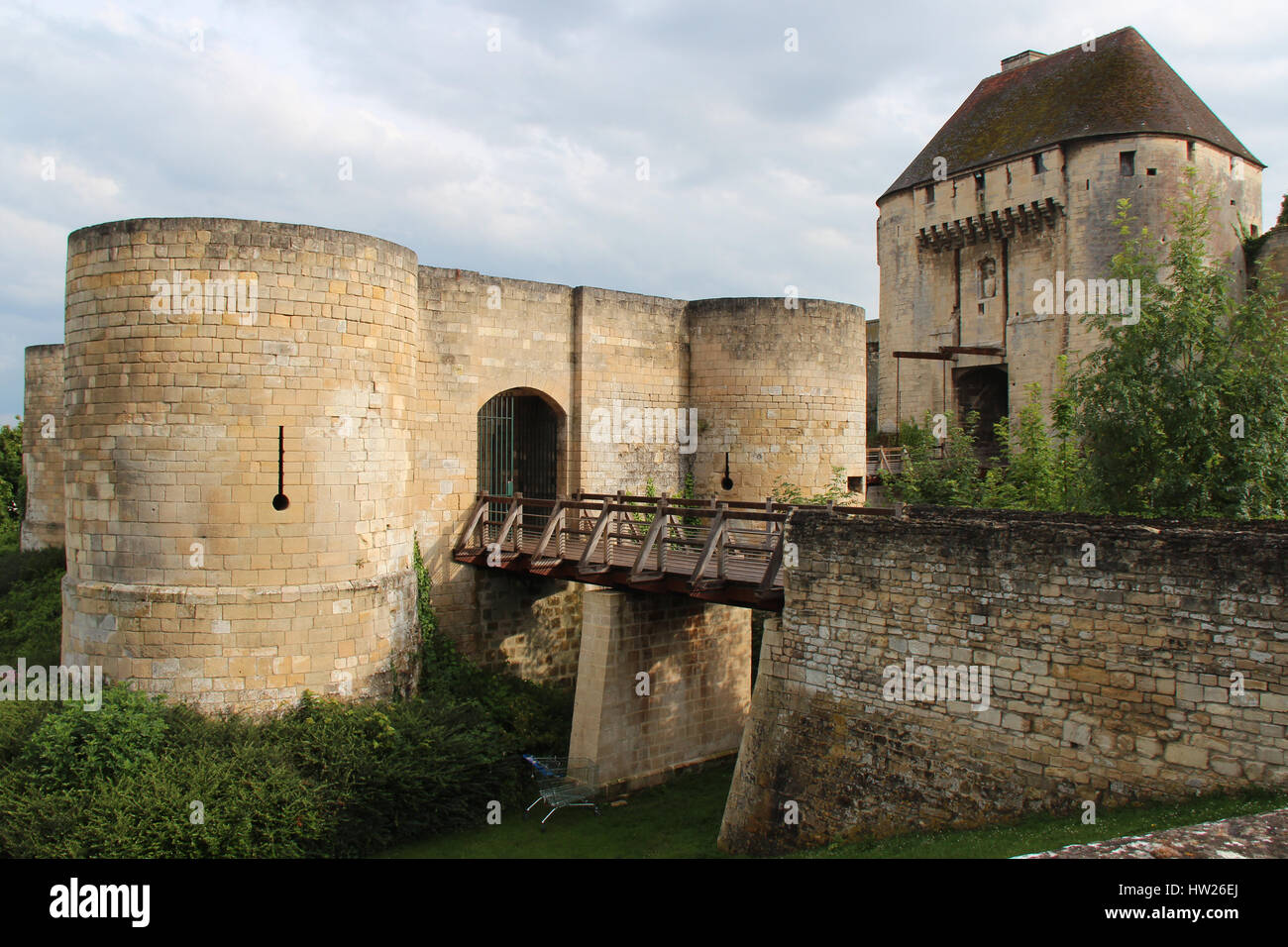 Medieval castle in Caen (France Stock Photo - Alamy