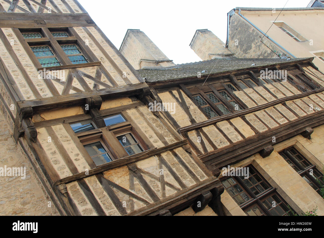 Half-timbered buildings in Bayeux (France Stock Photo - Alamy