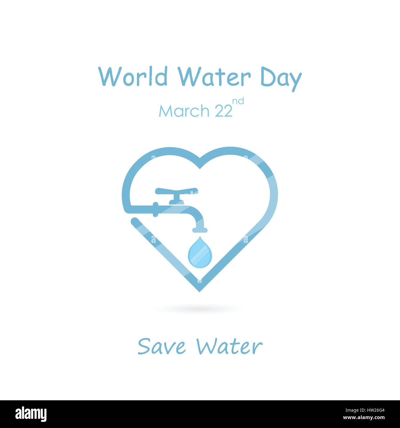 Water drop and water tap icon with heart shape vector logo design ...