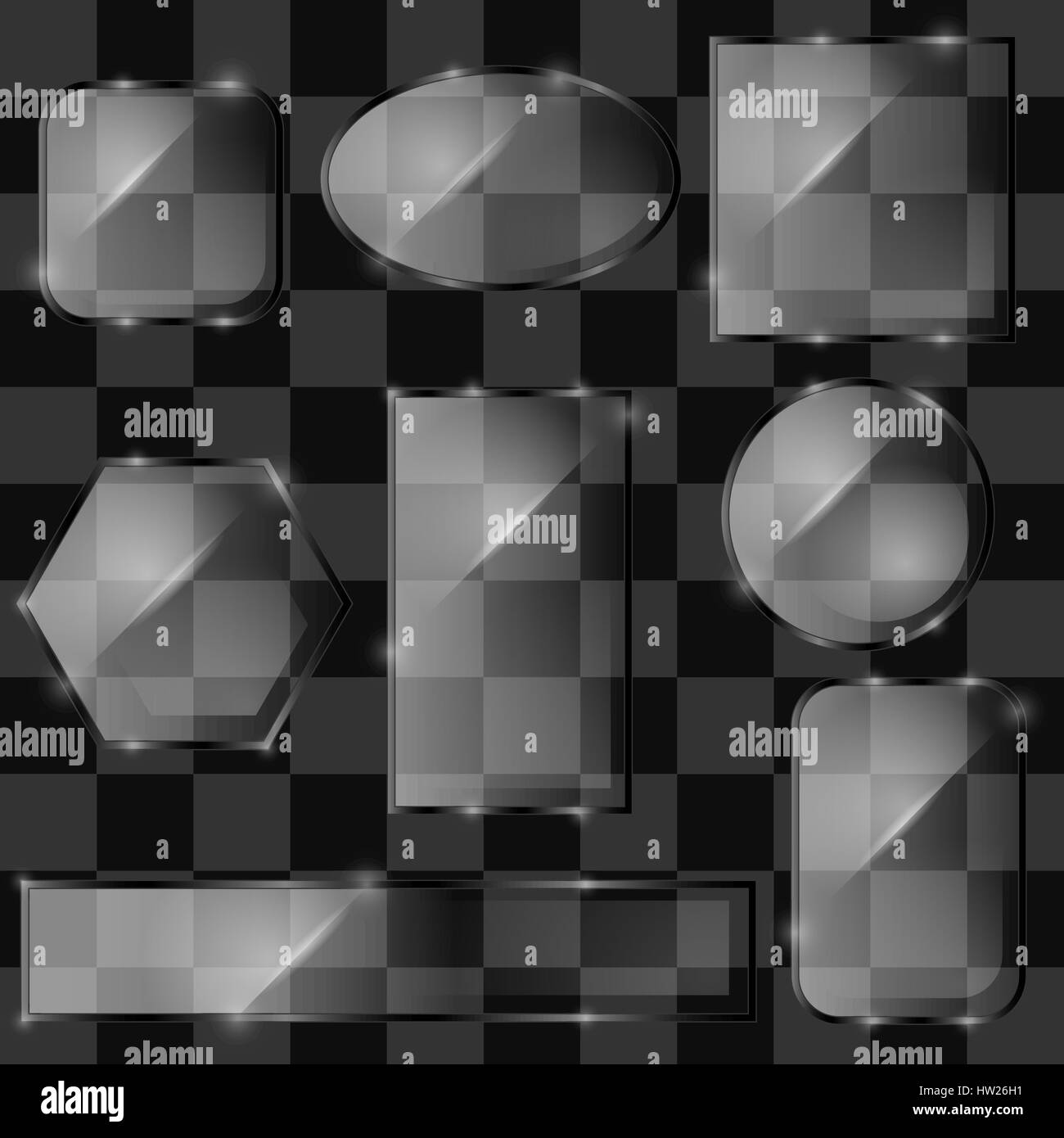 Art glass window transparent Stock Vector Images - Alamy