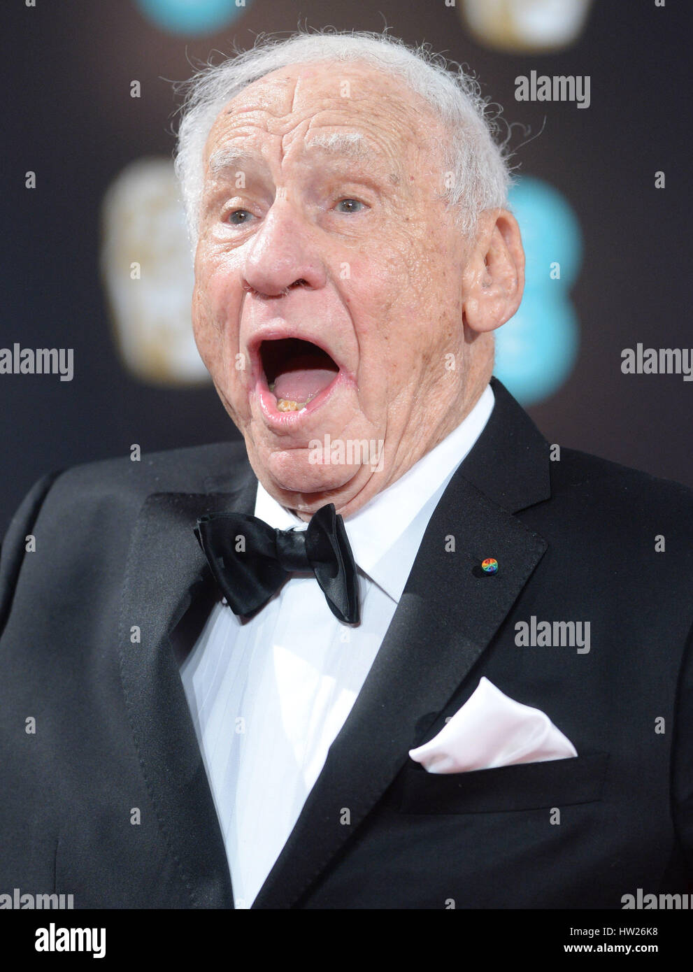 Mel Brooks attending the 2017 EE British Academy of Film and Television ...