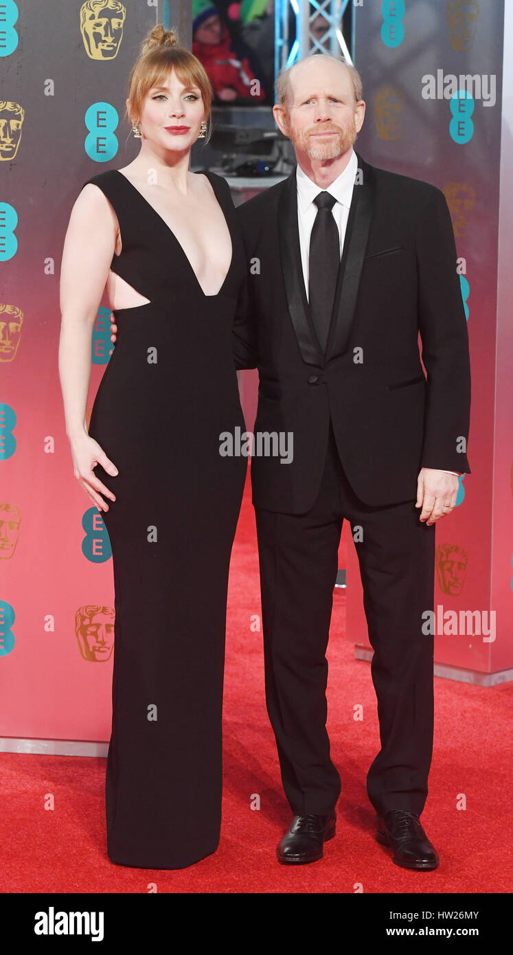 Bryce Dallas Howard and Ron Howard attending the 2017 EE British ...
