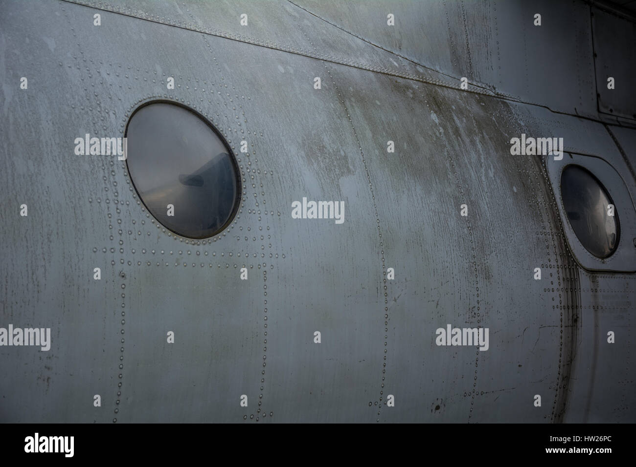 Old airplane porthole Stock Photo - Alamy