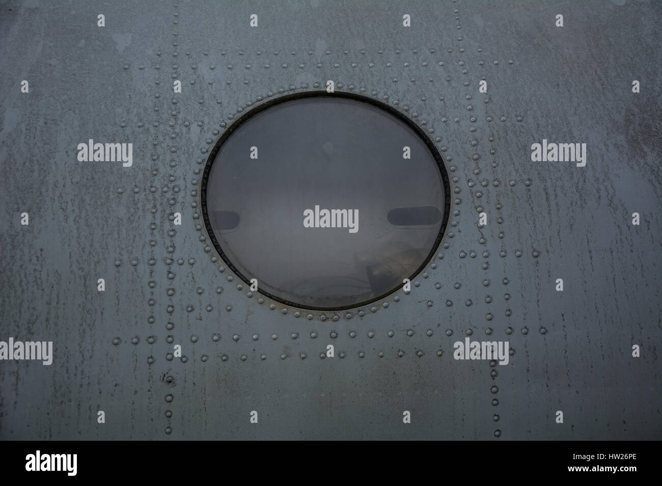 Old airplane porthole Stock Photo - Alamy
