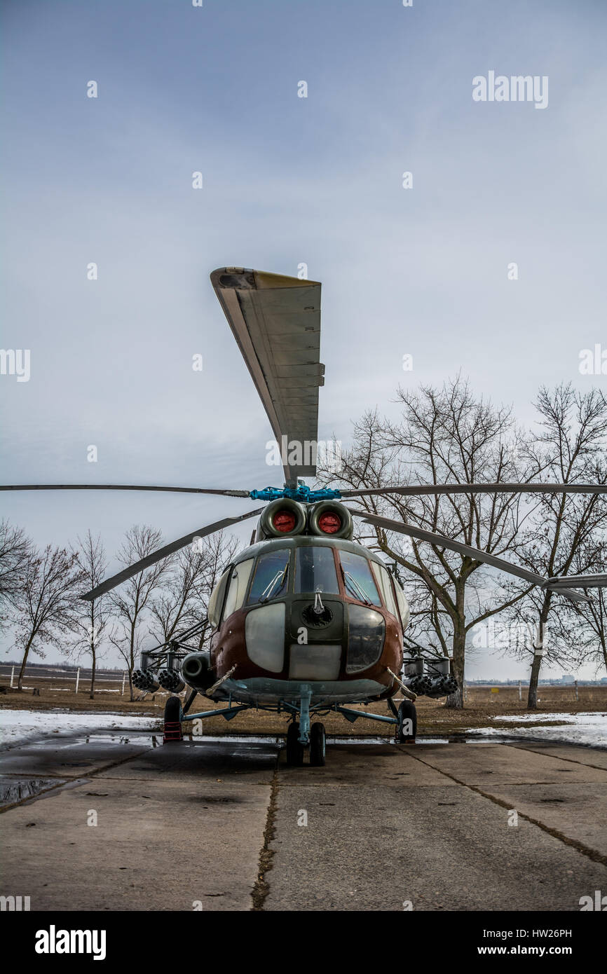 Military helicopter in combat flight hi-res stock photography and ...