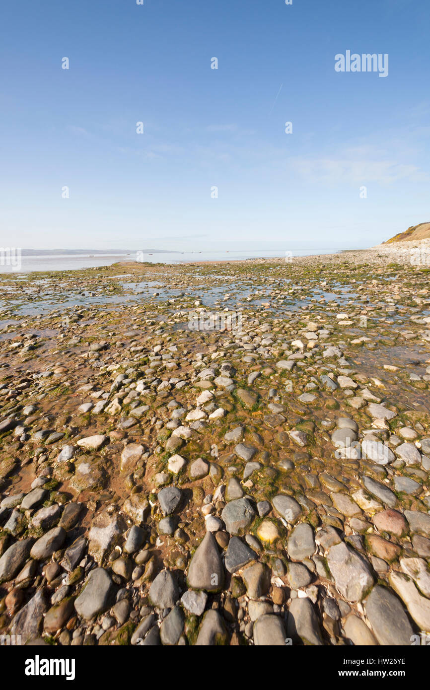 Thurstaston beach on The Wirral looking towardsWest Kirby Stock Photo ...