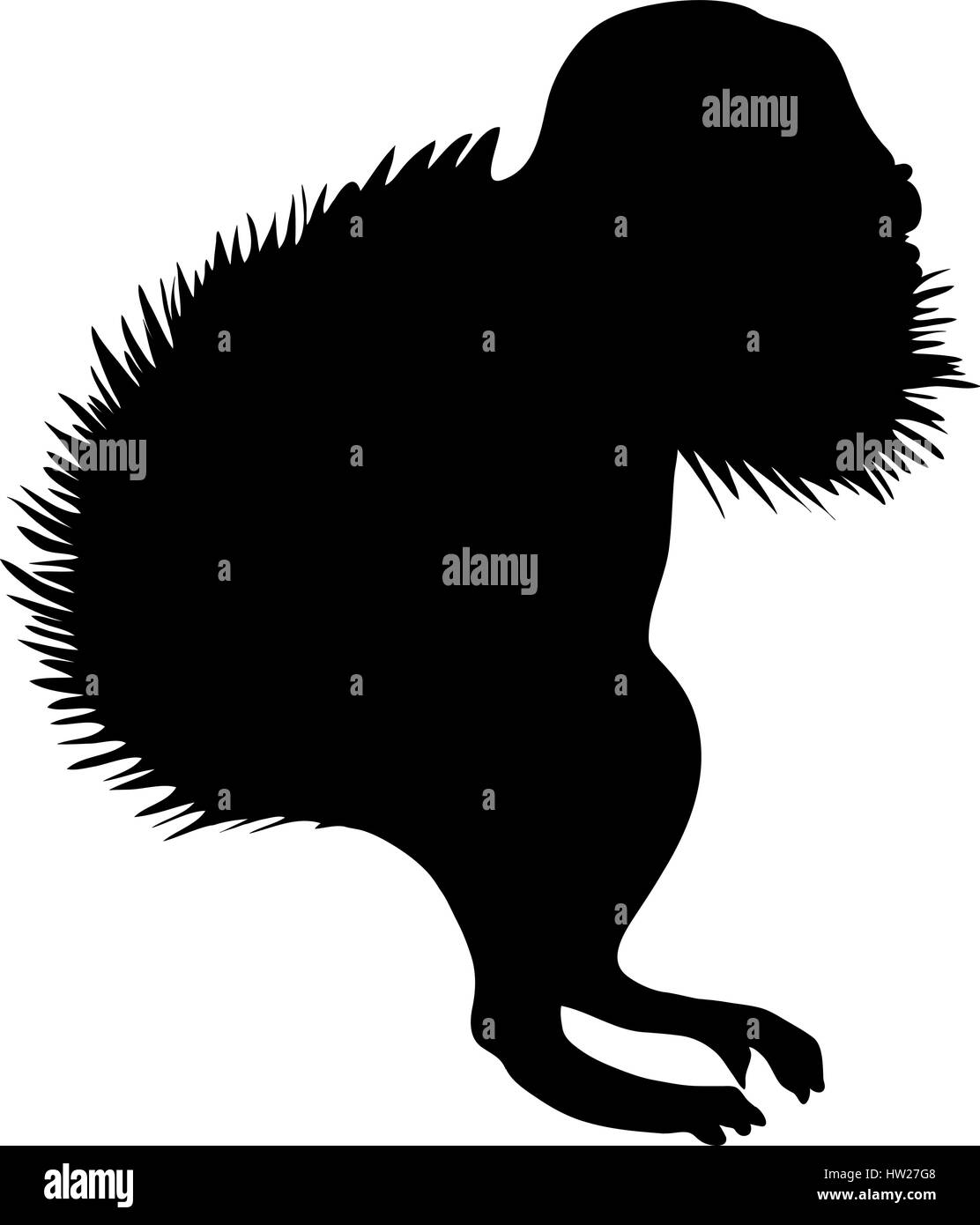 Silhouette of a ground squirrel Stock Vector Image & Art - Alamy