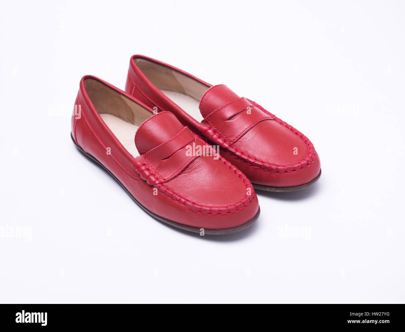 Dark red loafers hi-res stock photography and images - Alamy