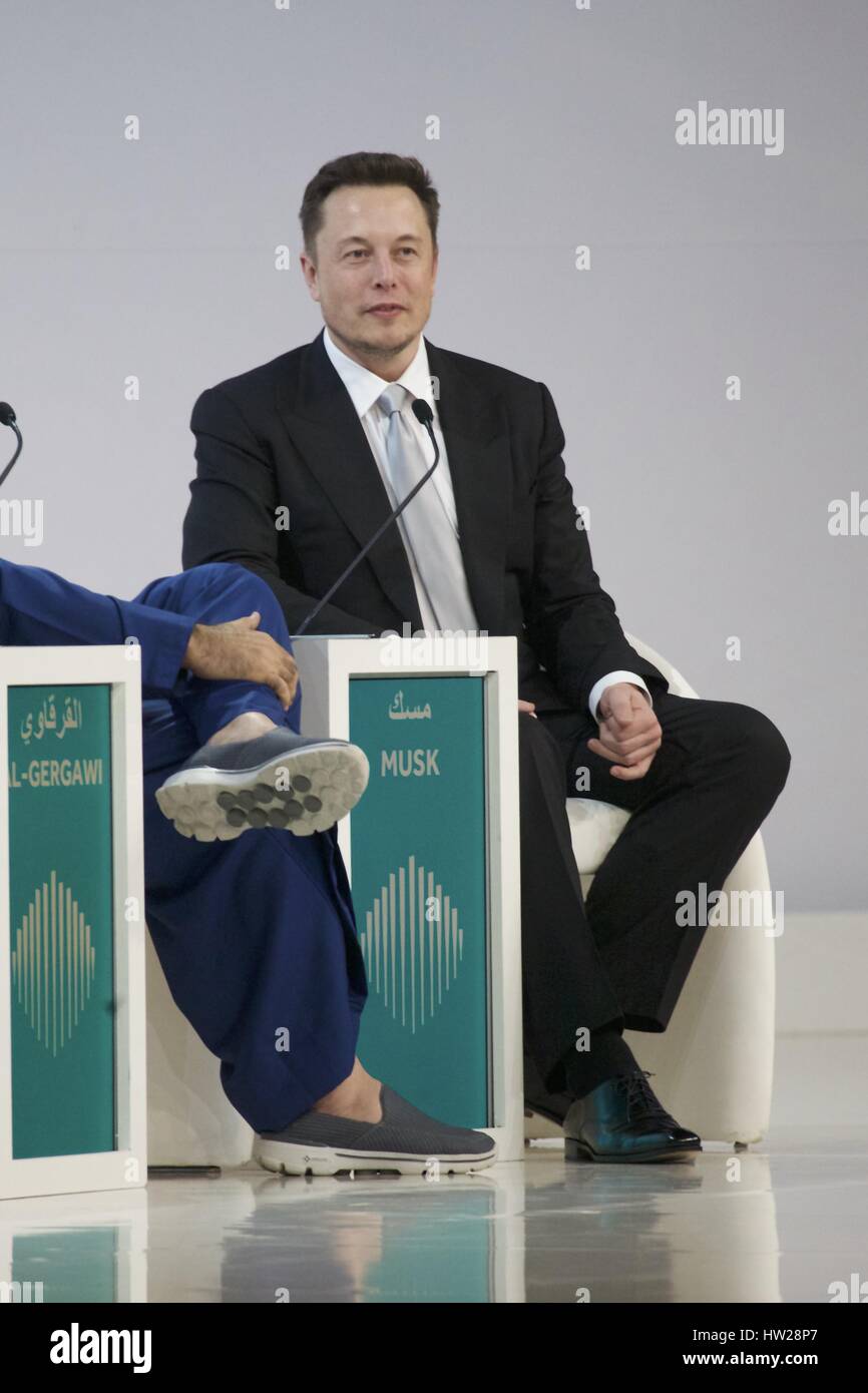 World Goverment Summit Day 2 Featuring: Elon Musk Where: Dubai, United ...