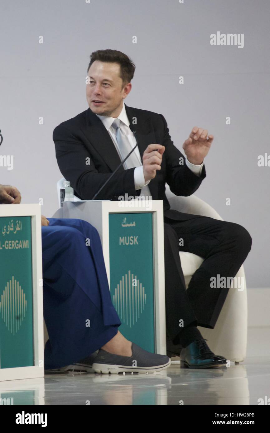 World Goverment Summit Day 2 Featuring: Elon Musk Where: Dubai, United ...