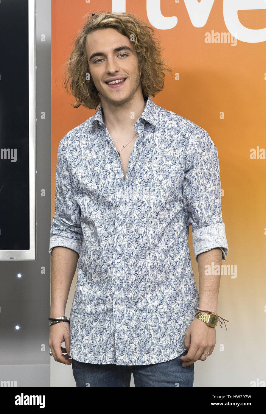 Manel Navarro attends the Eurovision's Spanish entry press conference ...