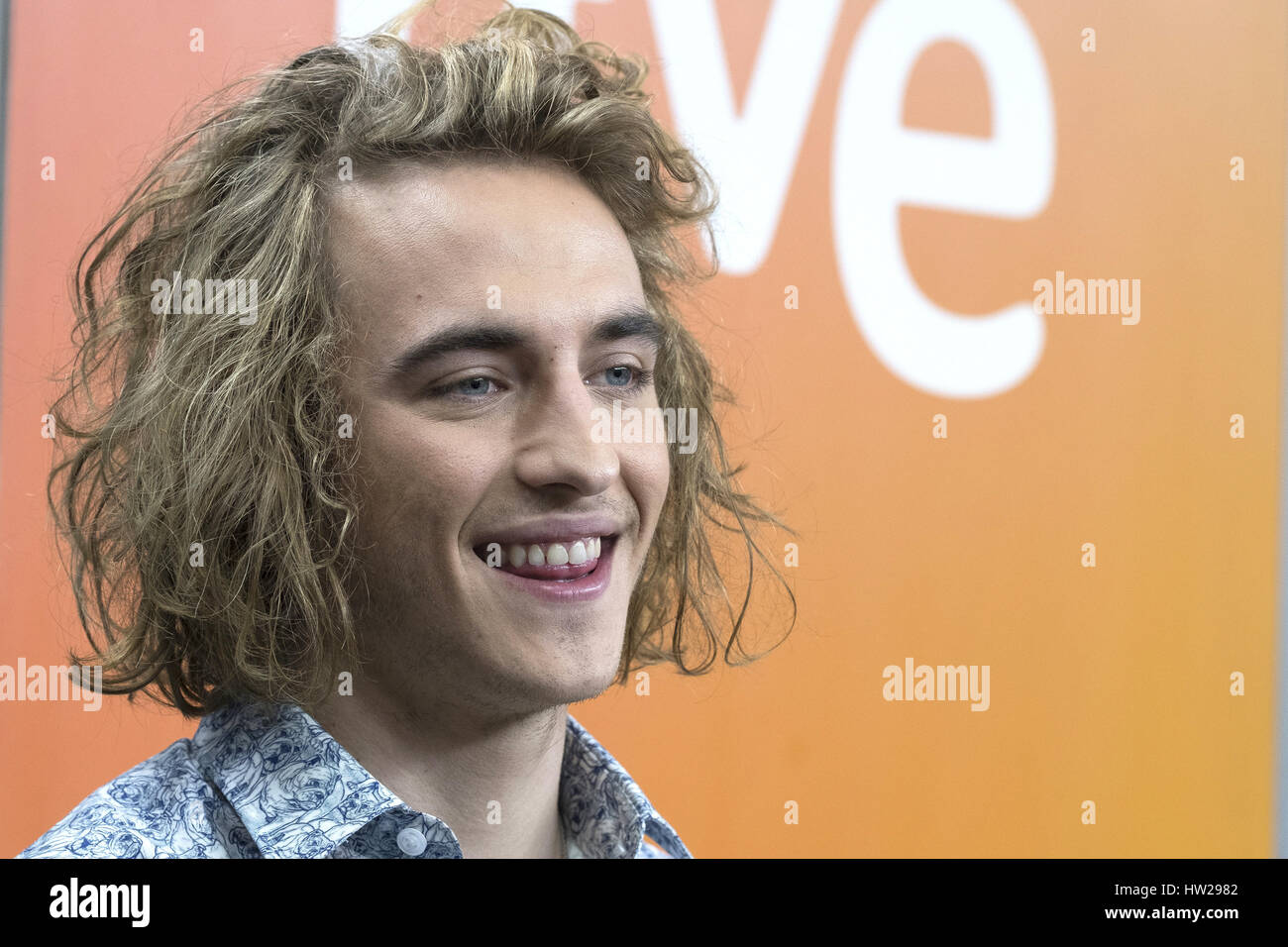 Manel Navarro attends the Eurovision's Spanish entry press conference ...