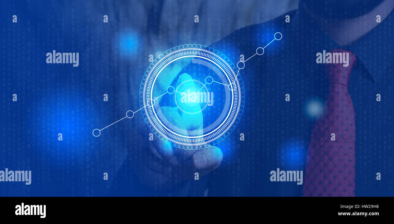 Professional Touching Screen of Digital background Stock Photo - Alamy