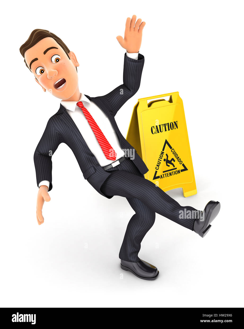 Man slipping floor hi-res stock photography and images - Alamy