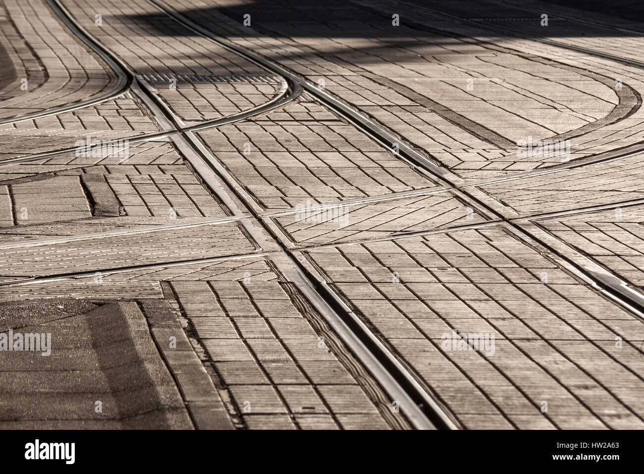 Cross rail lines hi-res stock photography and images - Alamy