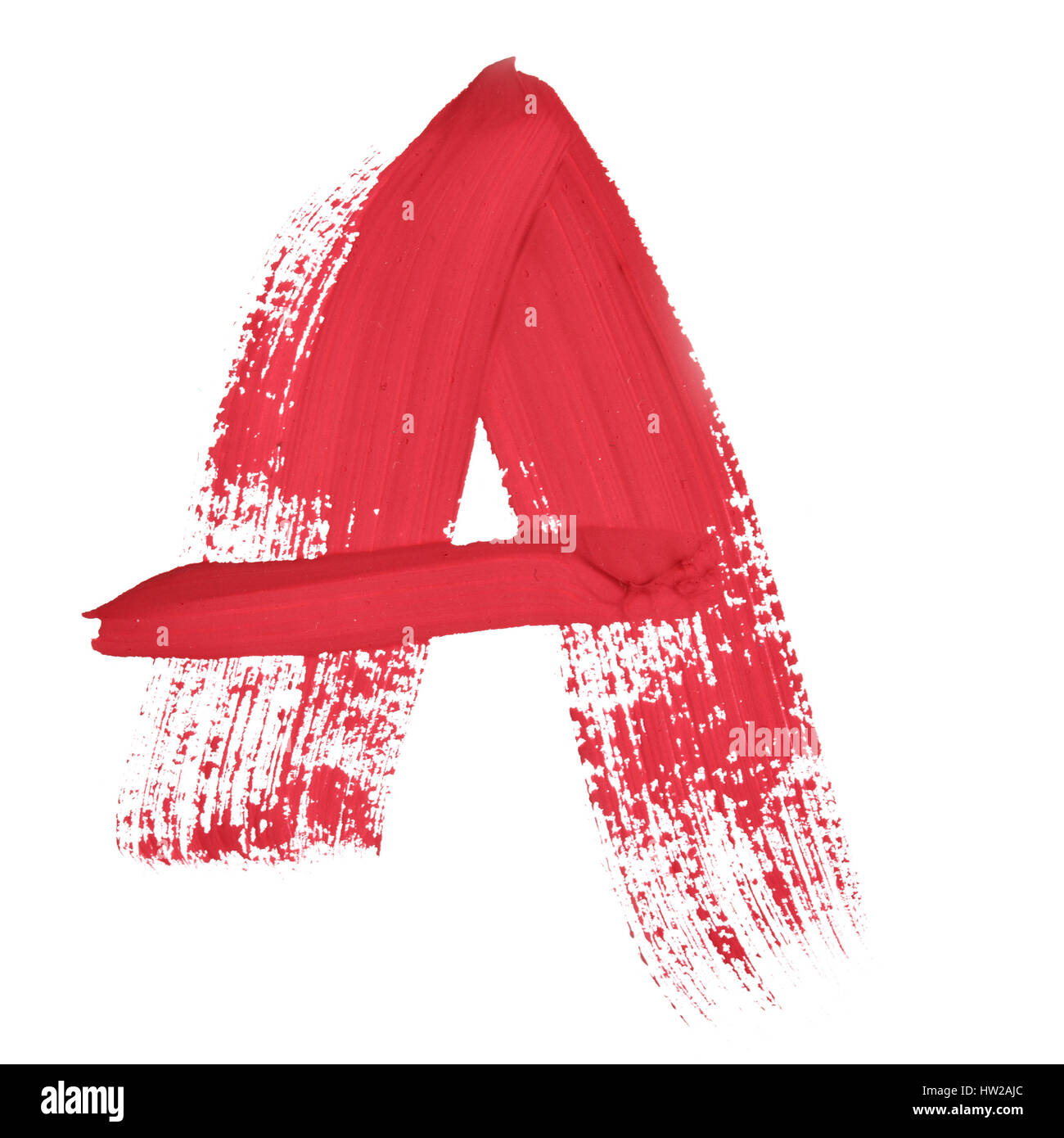 A - Color letters isolated over the white background Stock Photo - Alamy