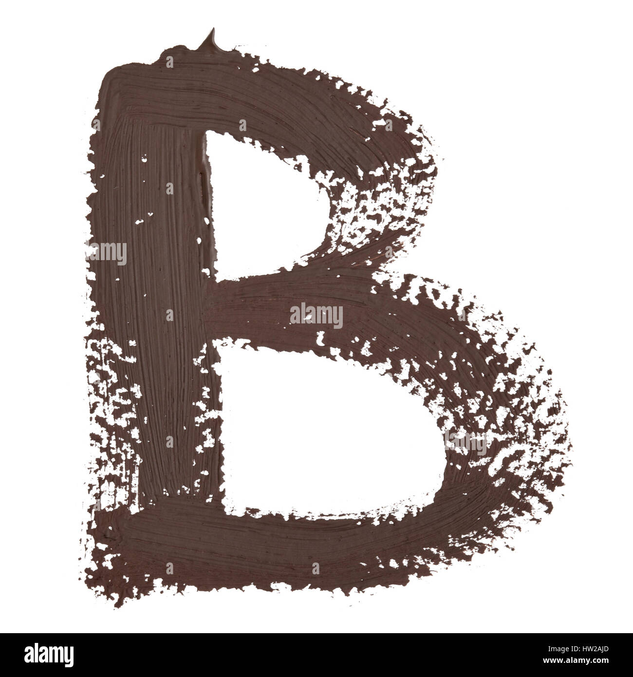 B - Color letters isolated over the white background Stock Photo - Alamy