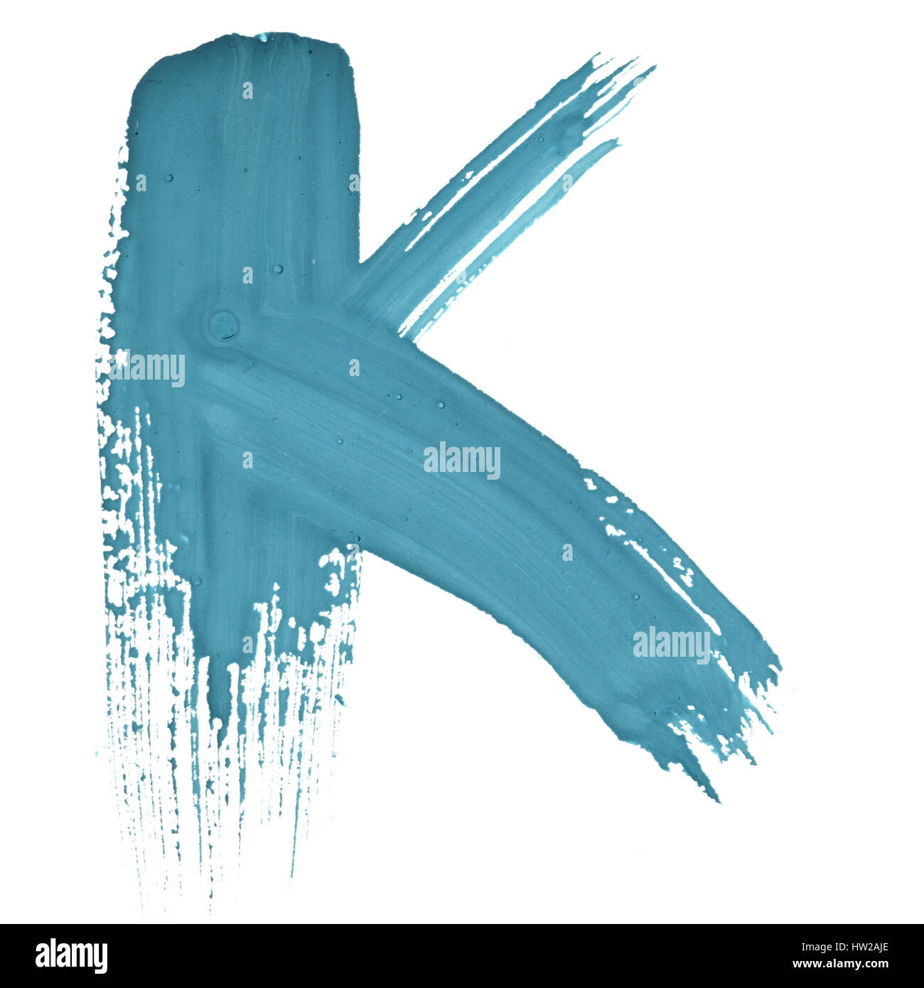 K - Color letters isolated over the white background Stock Photo - Alamy