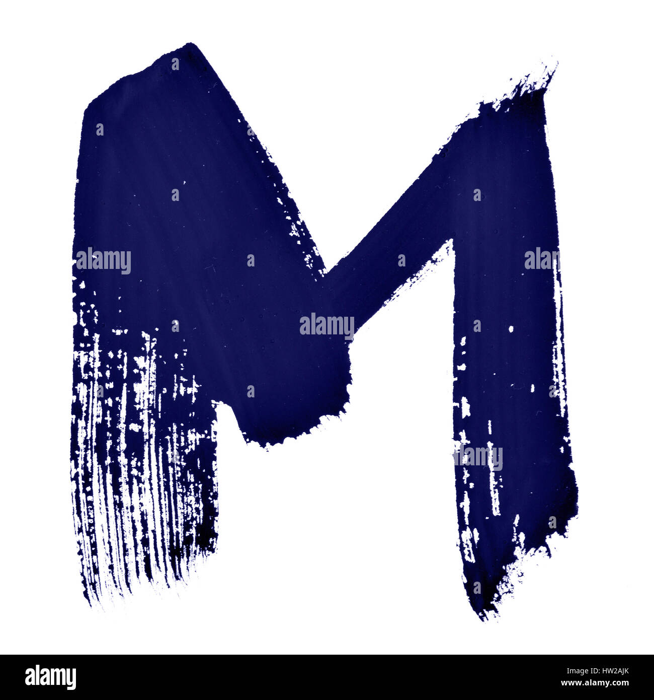 M - Color letters isolated over the white background Stock Photo - Alamy
