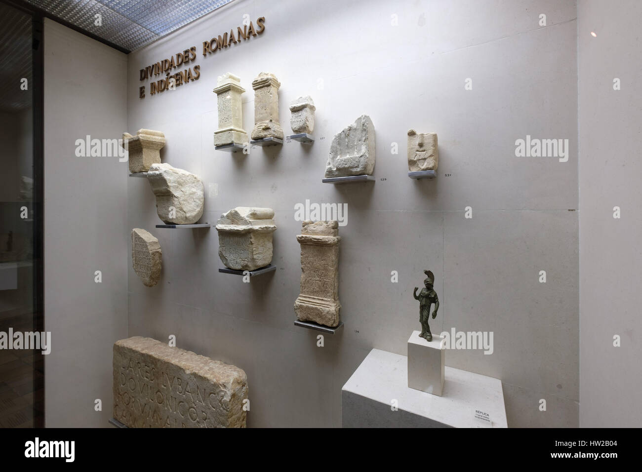Roman artifacts at the Monographic Museum in Conímbriga, Portugal ...