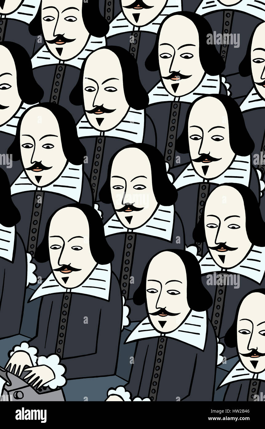 William shakespeare cartoon hi-res stock photography and images - Alamy