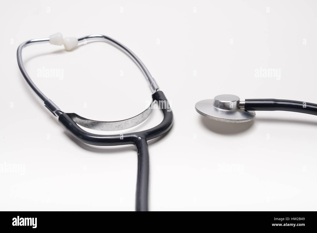 Stethoscope cut out isolated on white background Stock Photo - Alamy