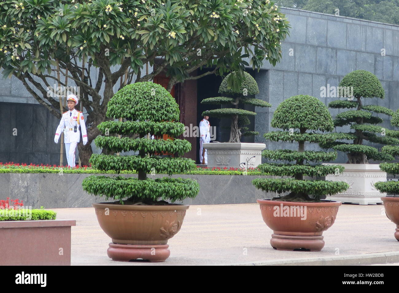 Changing of the guard, Ho Chi Minh Mausoleum, Hanoi, Bac Bo, Vietnam ...