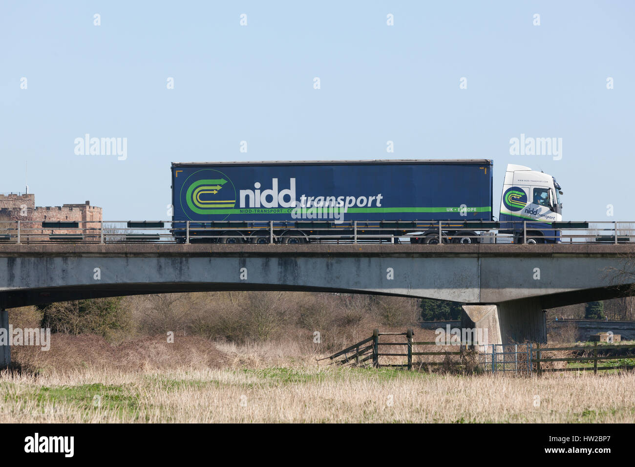 Nidd transport truck on the road in the Midlands Stock Photo - Alamy
