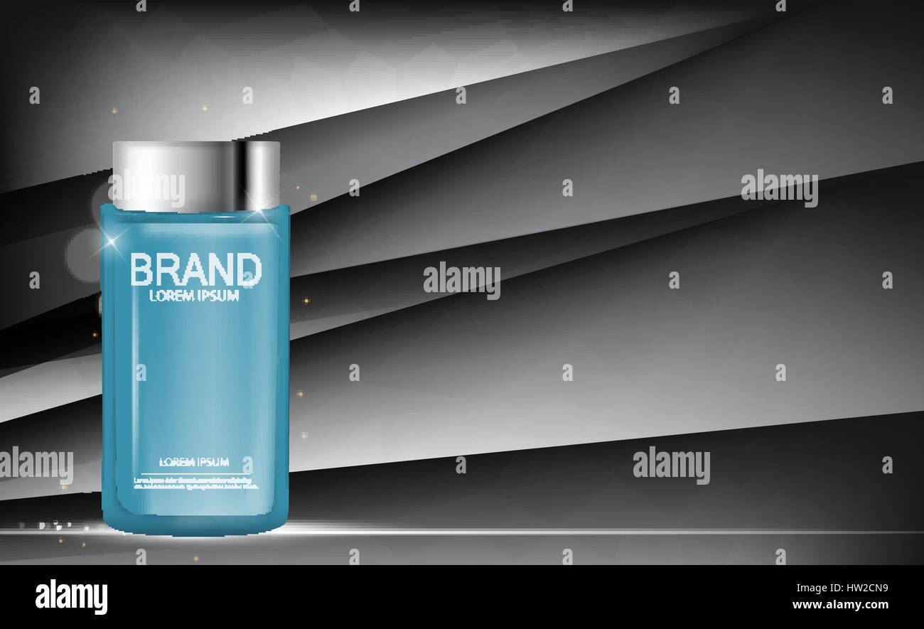 Design Cosmetics Product Template for Ads or Magazine Backgroun Stock ...