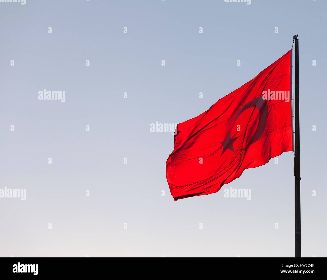 Waving turkish flag close hi-res stock photography and images - Alamy