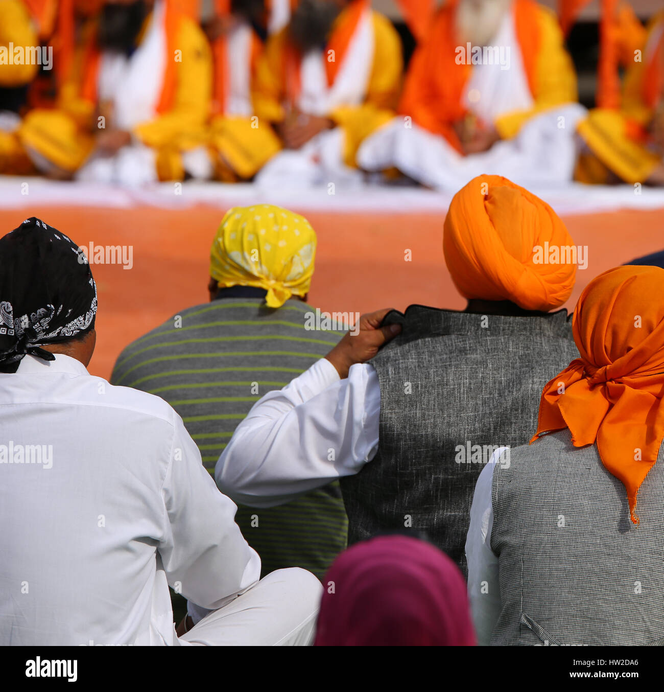 People Sikh with a turban on his head during the demonstration in the ...