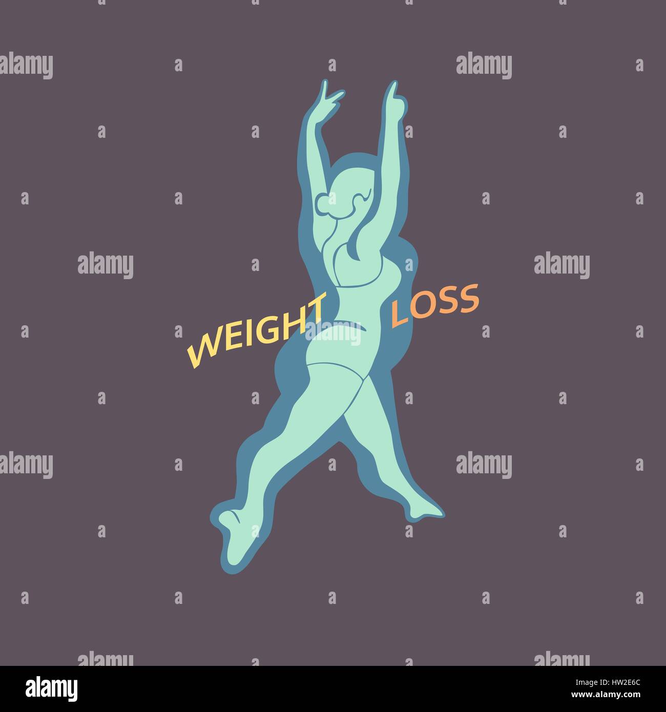 Weight loss icon Stock Vector Image & Art - Alamy