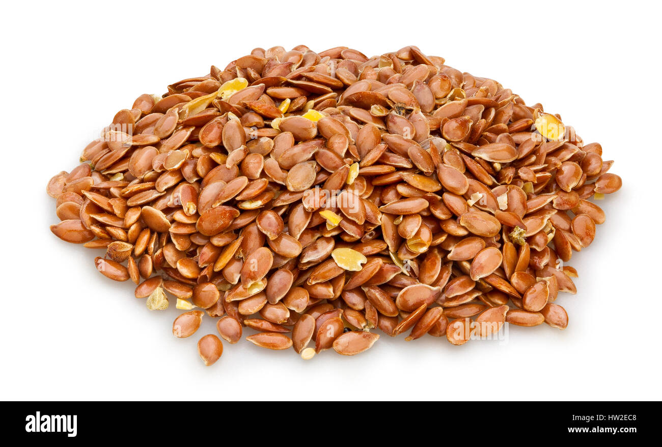 flax seeds isolated Stock Photo - Alamy