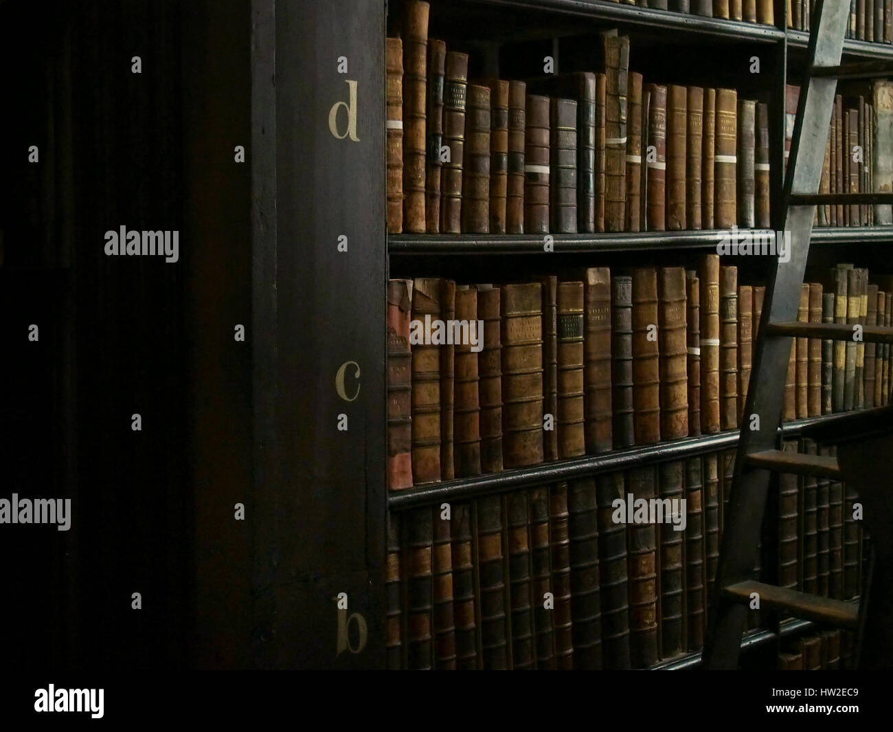 Old library shelf ladder hi-res stock photography and images - Alamy