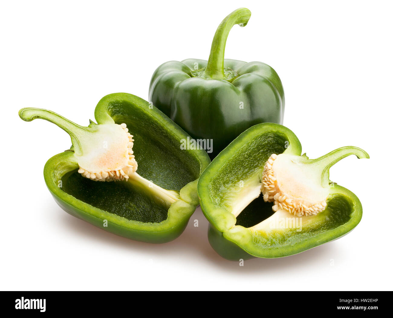 Slices of green pepper hi-res stock photography and images - Alamy