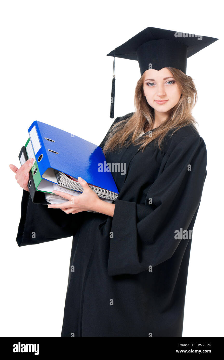 Graduate girl student Stock Photo - Alamy