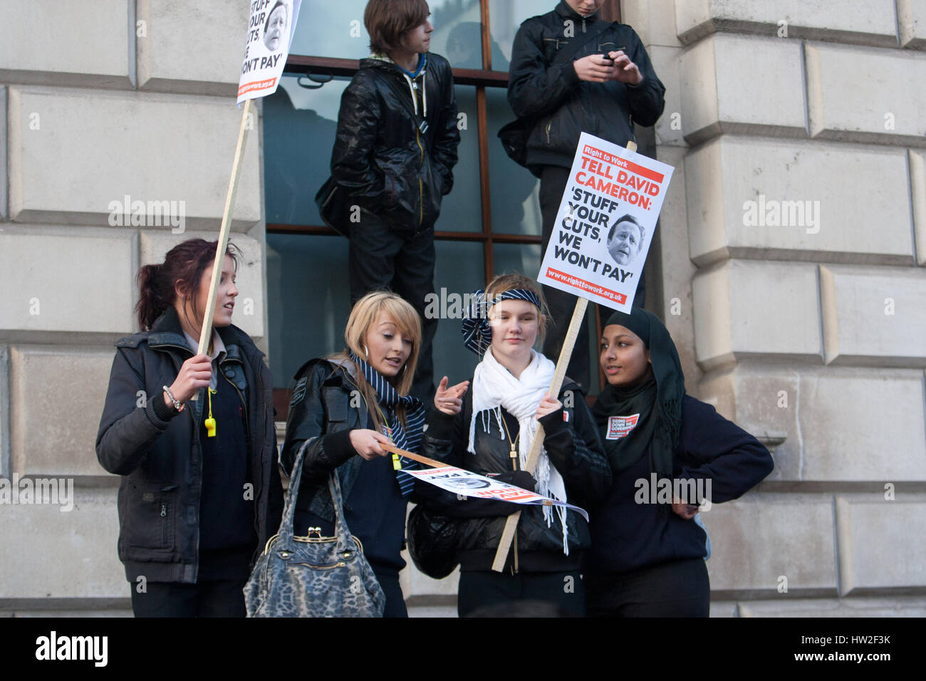 Student Protest marches in London Featuring: Atmosphere, View Where ...